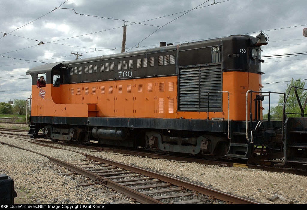 MILW 760, FM H10-44, working at the Illinois Railway Museum